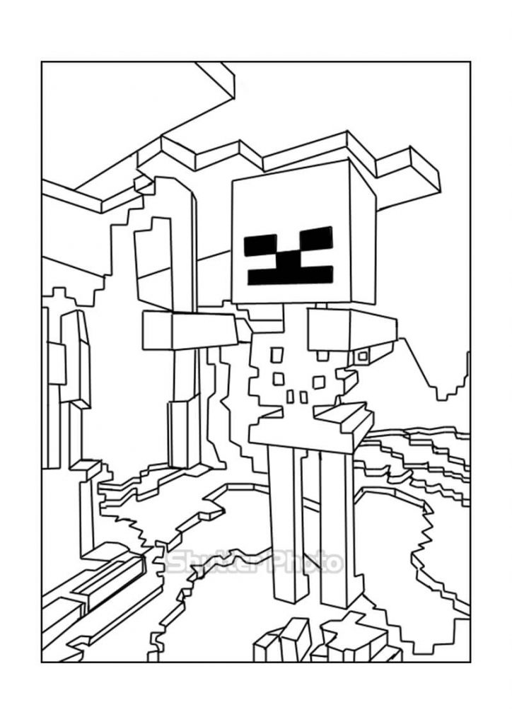 Tổng hợp tranh tô màu Minecraft đẹp nhất dễ tải dễ in Update 2025