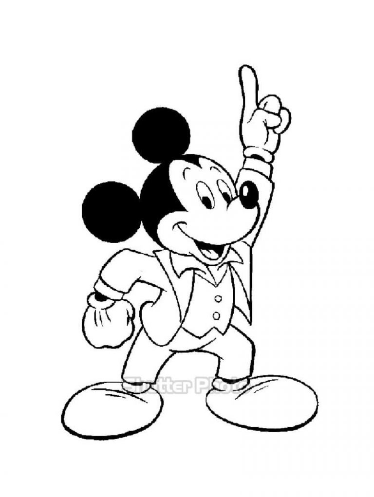 69+ Tranh tô màu chuột Mickey ngộ nghĩnh đáng yêu Update 2025
