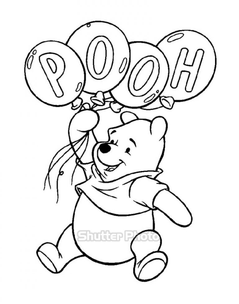 150+ Tranh tô màu gấu pooh ngộ nghĩnh đáng yêu Update 2025